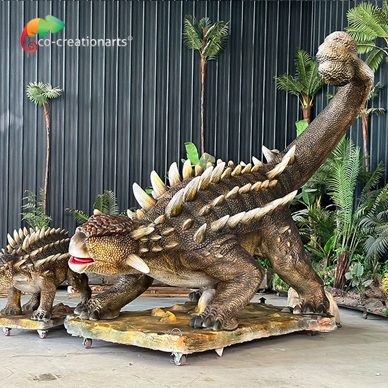 Dimensione naturale Ankylosaurus Animatronic Simulazione Dinosauri Per ...